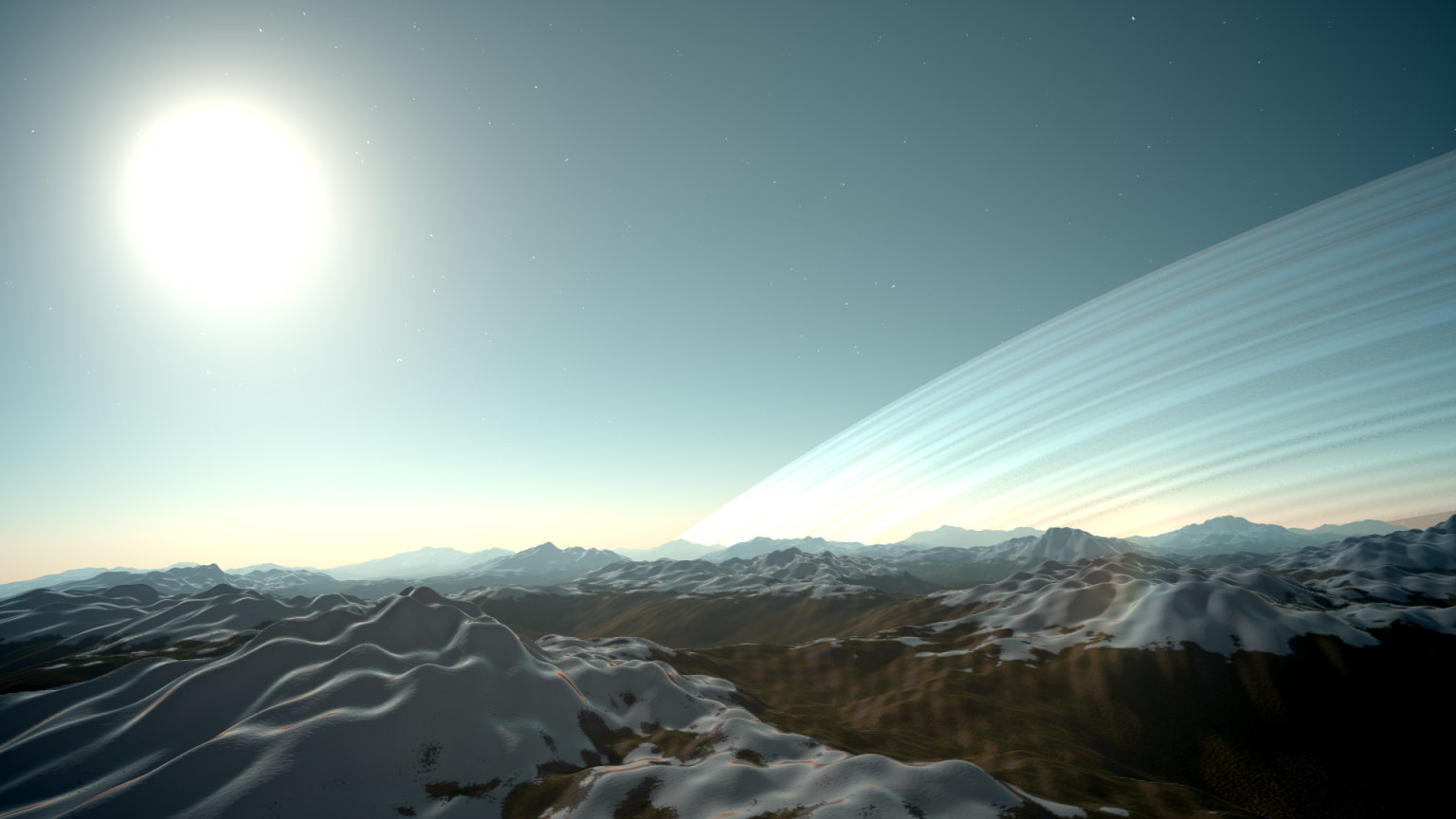 Rendering a planet with two triangles - reindernijhoff.net