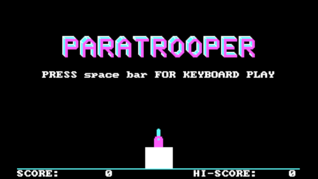 Paratrooper (playable DOS game in a shader) | reindernijhoff.net